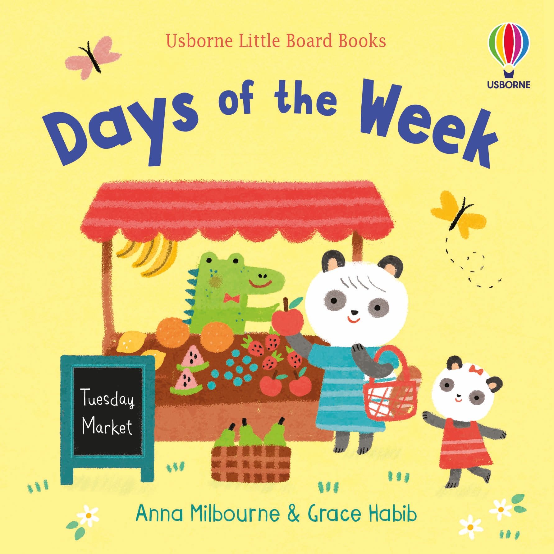 Days Of The Week - Little Board Book | Usborne Books – Krazy Caterpillar