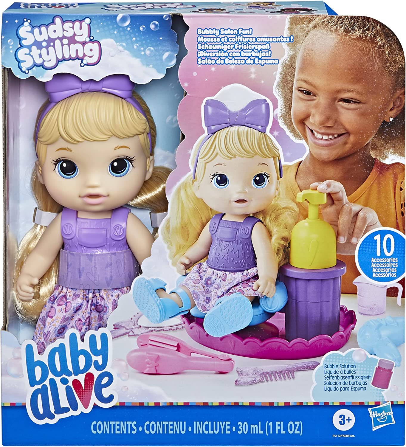 Baby Alive Sudsy Styling Baby Doll Blonde Hair – Krazy Caterpillar