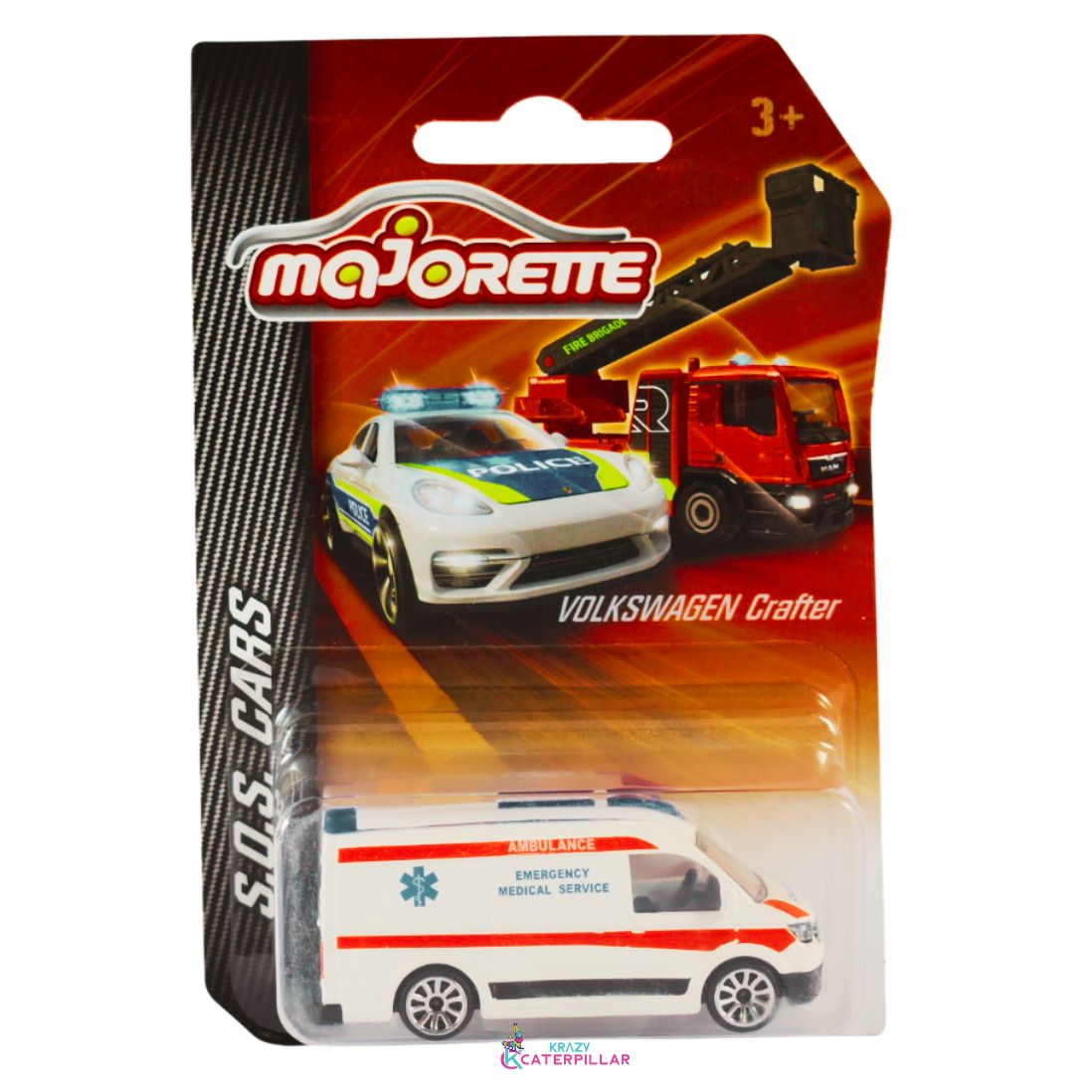 Volkswagen Crafter - S.O.S. Cars | Majorette – Krazy Caterpillar